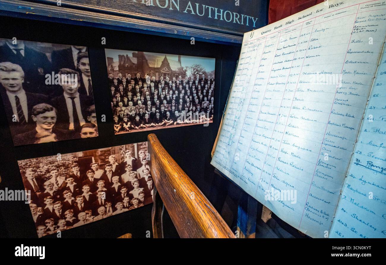 The school desk of former Beatle frontman John Lennon and the Quarry ...