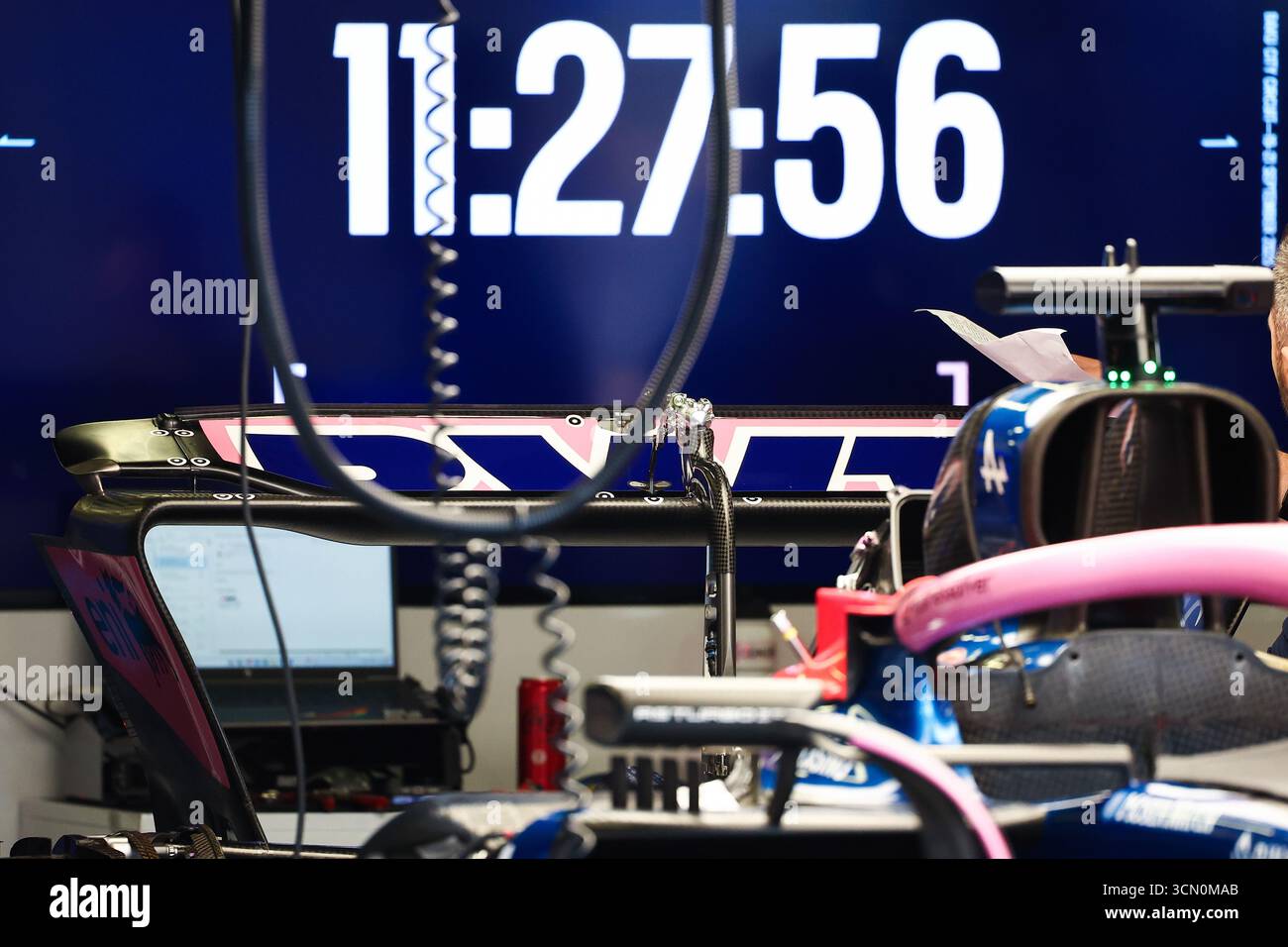 Alpine F1 Team A525, mechanical detail rear wing during the 2025 ...