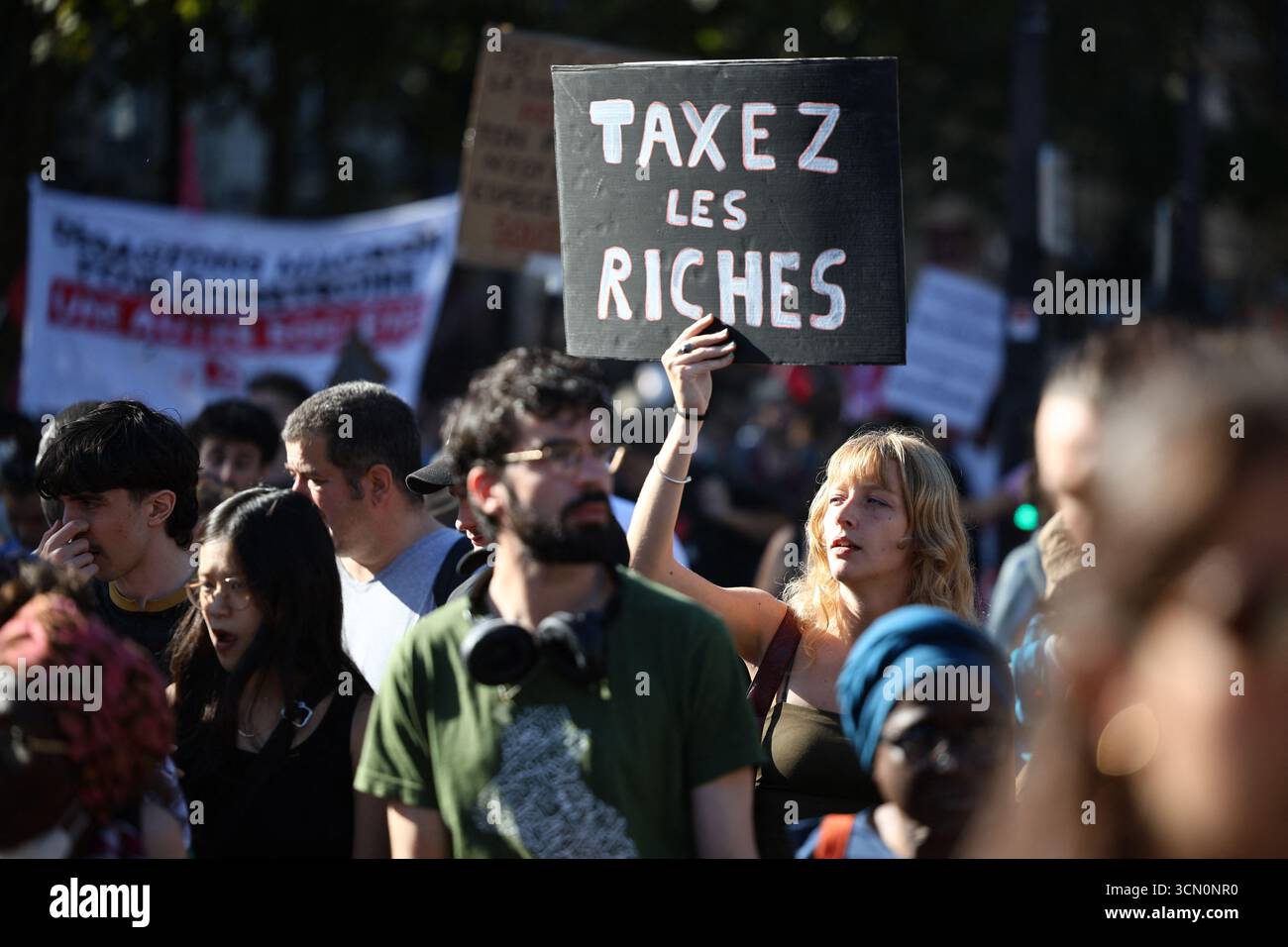 Protestors during a day of nationwide strikes and protests called by ...