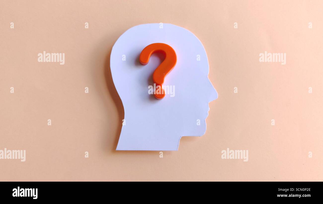 The Question Mark in the Mind Stock Photo - Alamy