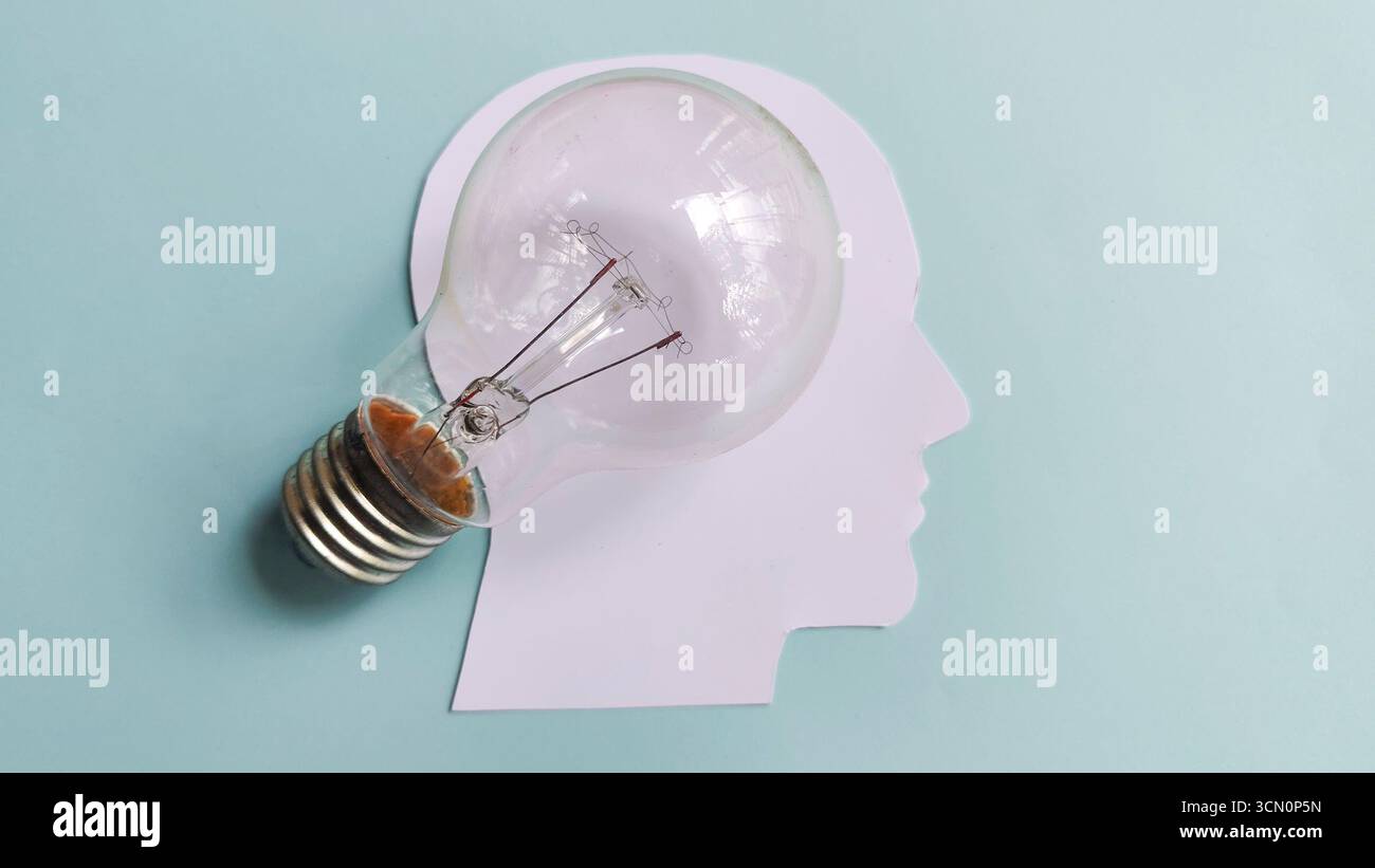 The Light Bulb Moment in the Mind Stock Photo - Alamy