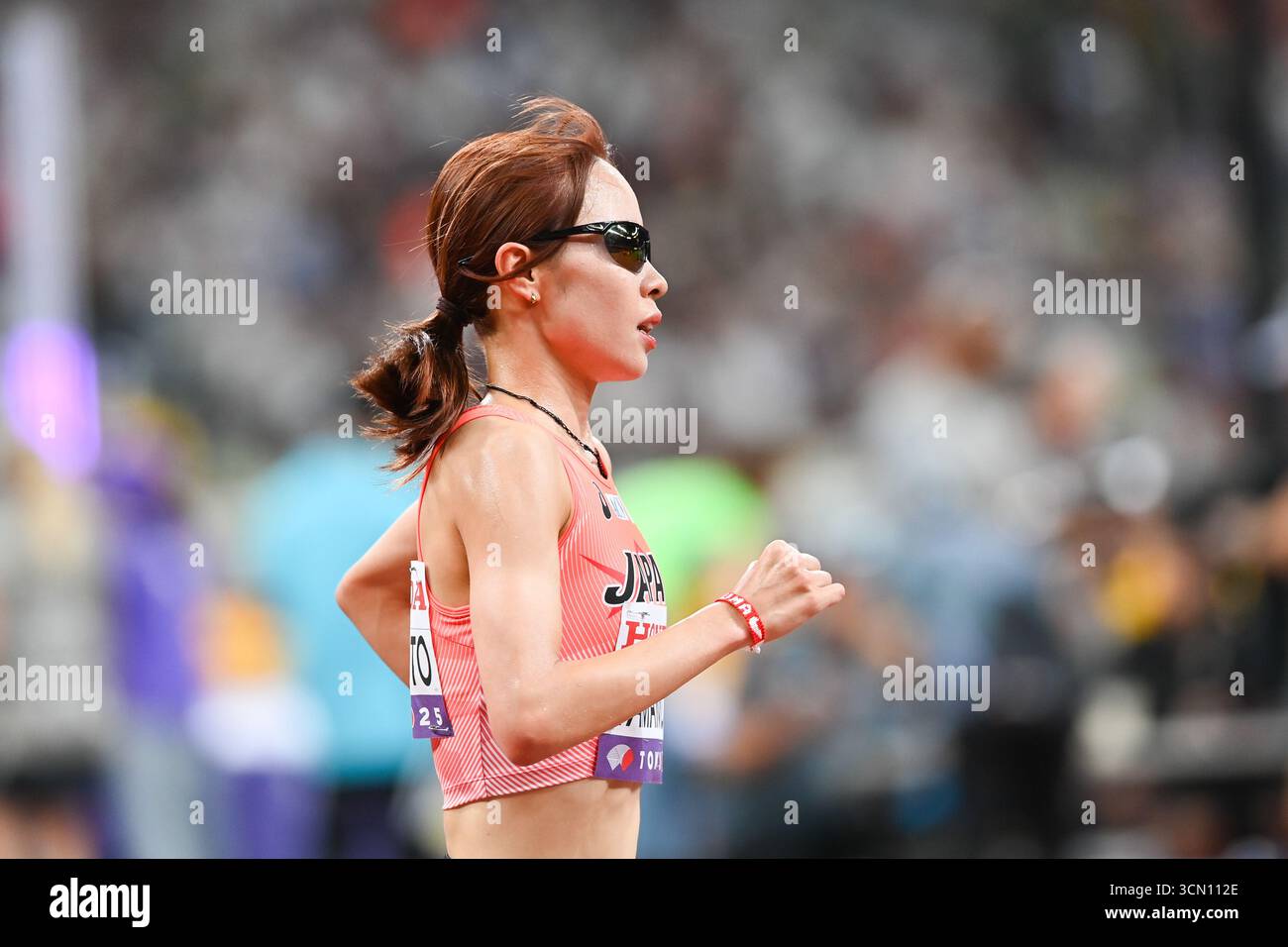 Yuma Yamamoto (Japan) during the 5000 metres heats run during the World Athletics Championships ...