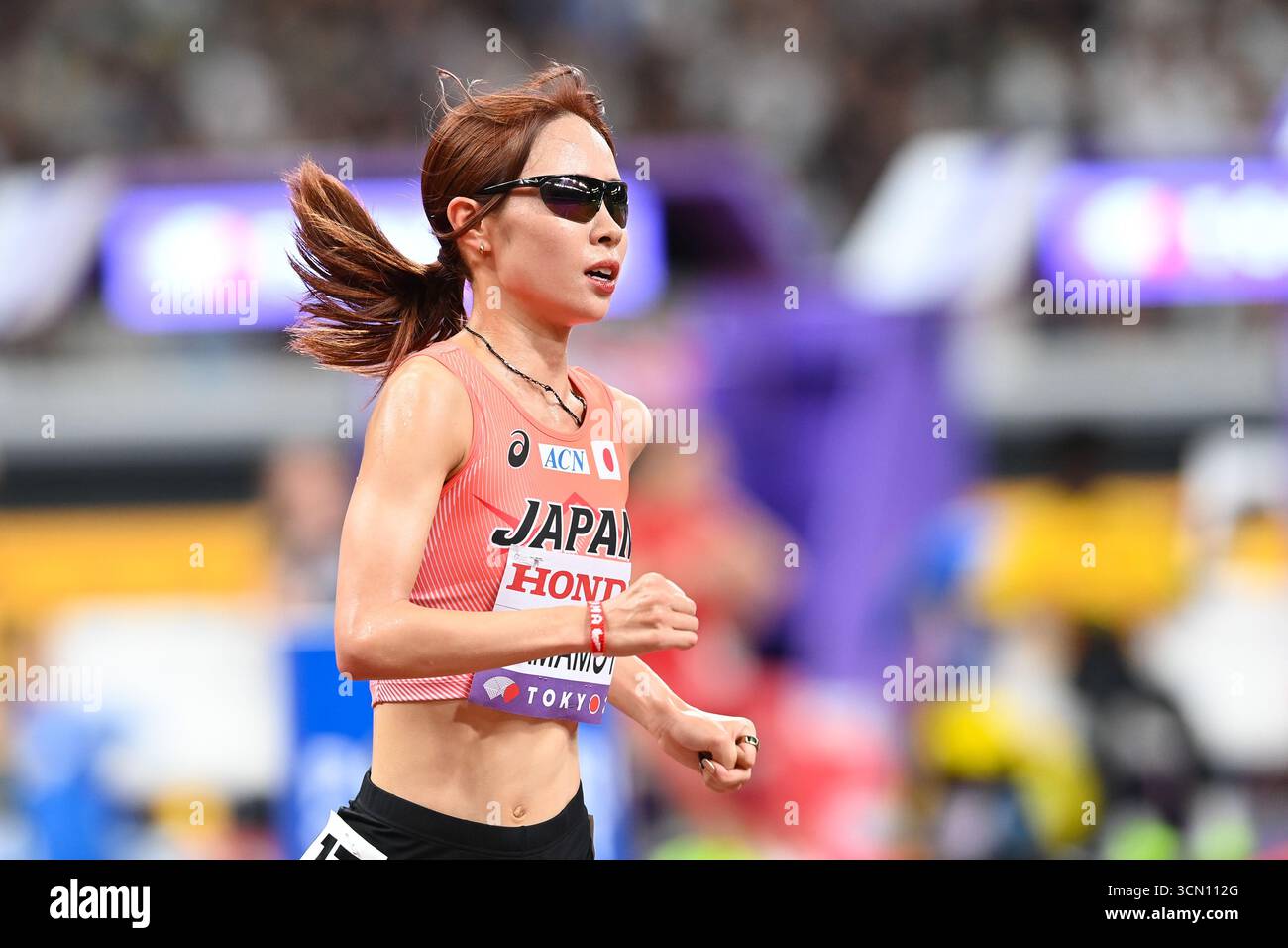 Yuma Yamamoto (Japan) during the 5000 metres heats run during the World ...