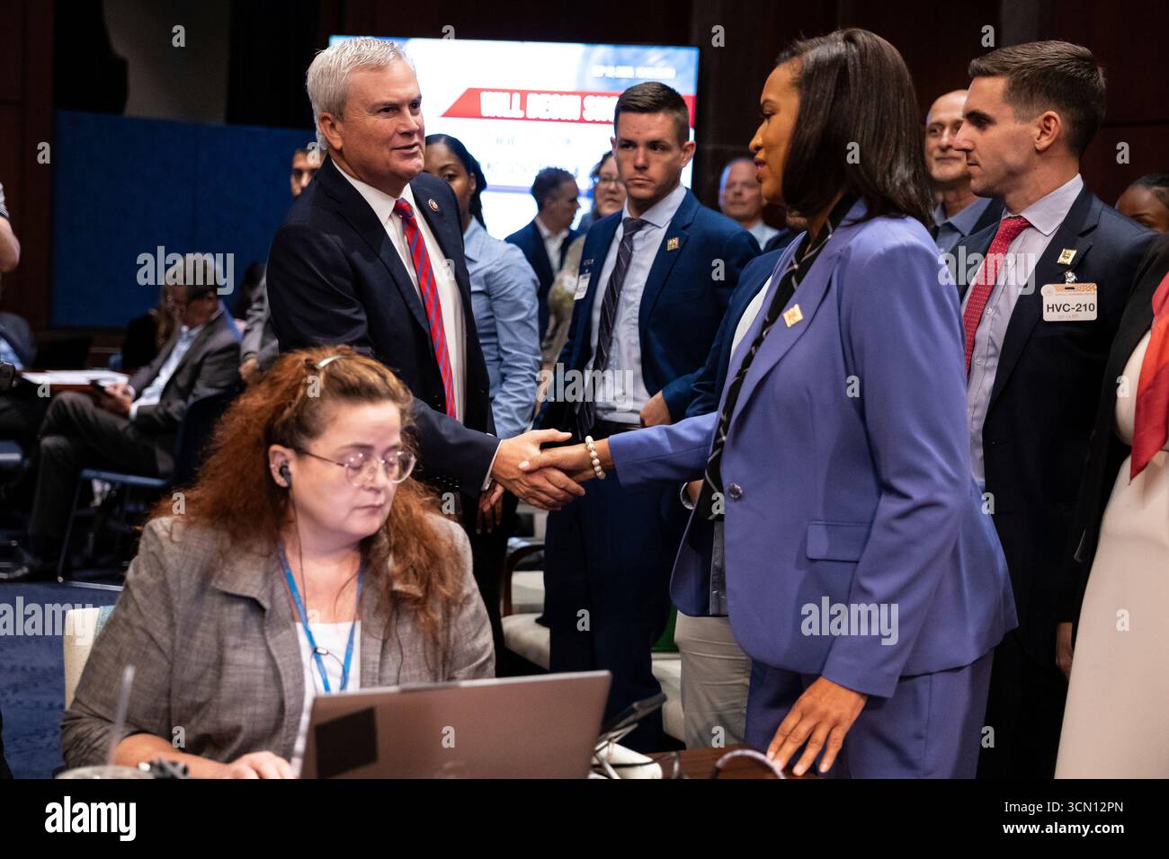 House Oversight Committee Chair James Comer (R-Ky.) greets District of ...