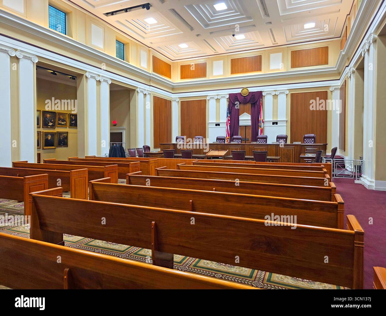 Supreme Court Building Courtroom Tallahassee Florida 09.15.2025 Stock ...