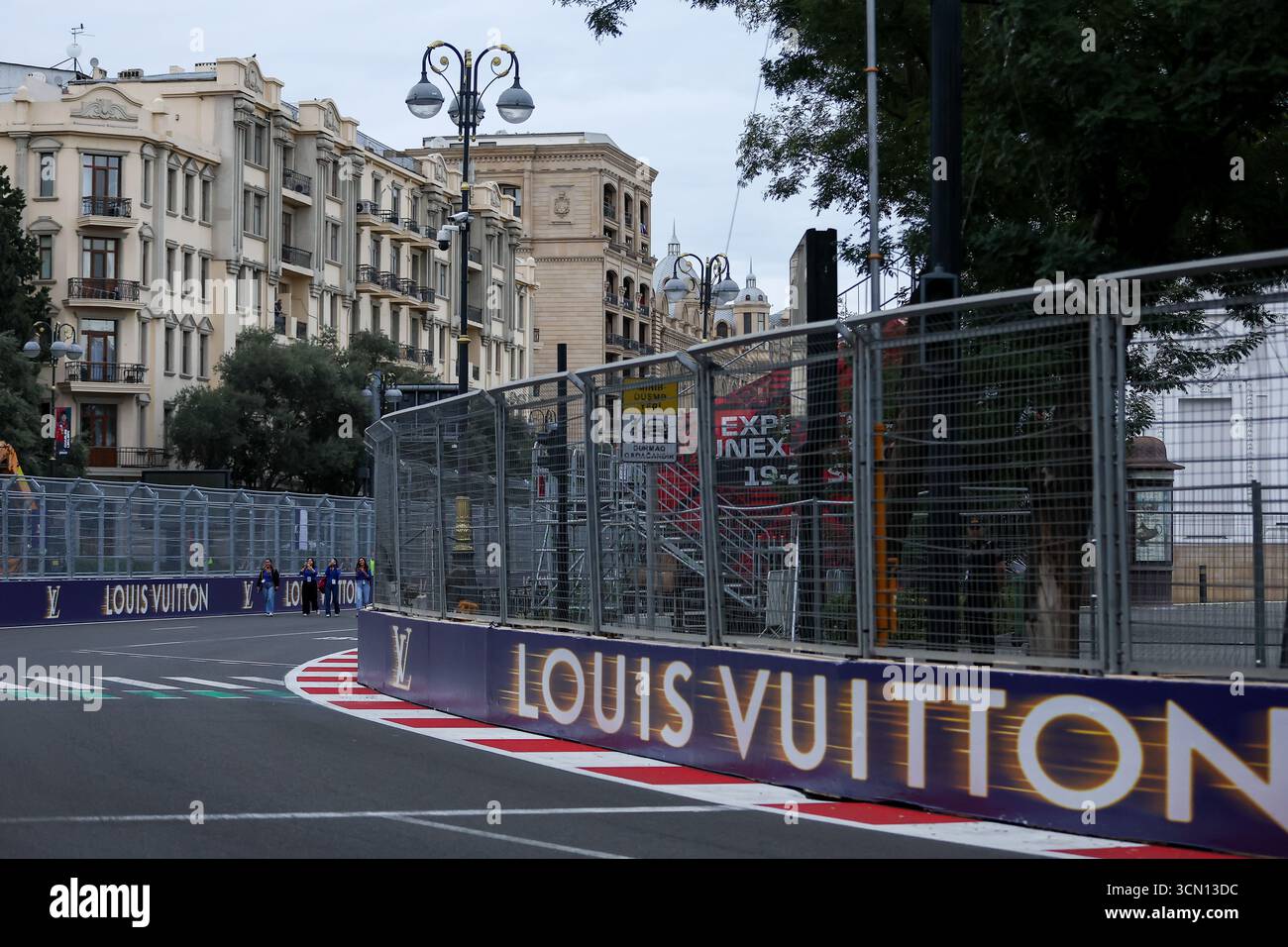 BAKU, AZERBAIJAN - SEPTEMBER 18: A general view of the track during ...