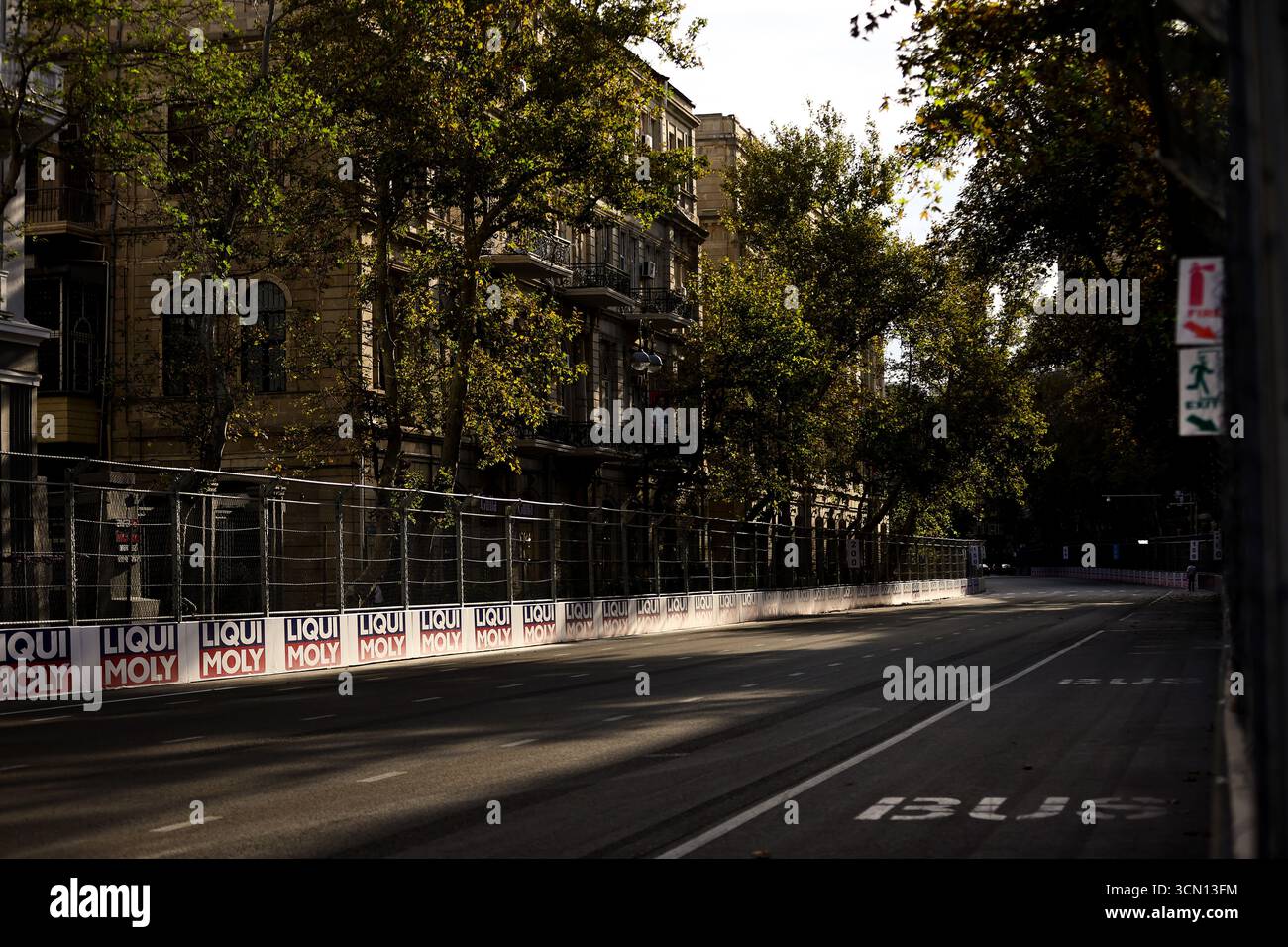 BAKU, AZERBAIJAN - SEPTEMBER 18: A general view of the track during ...