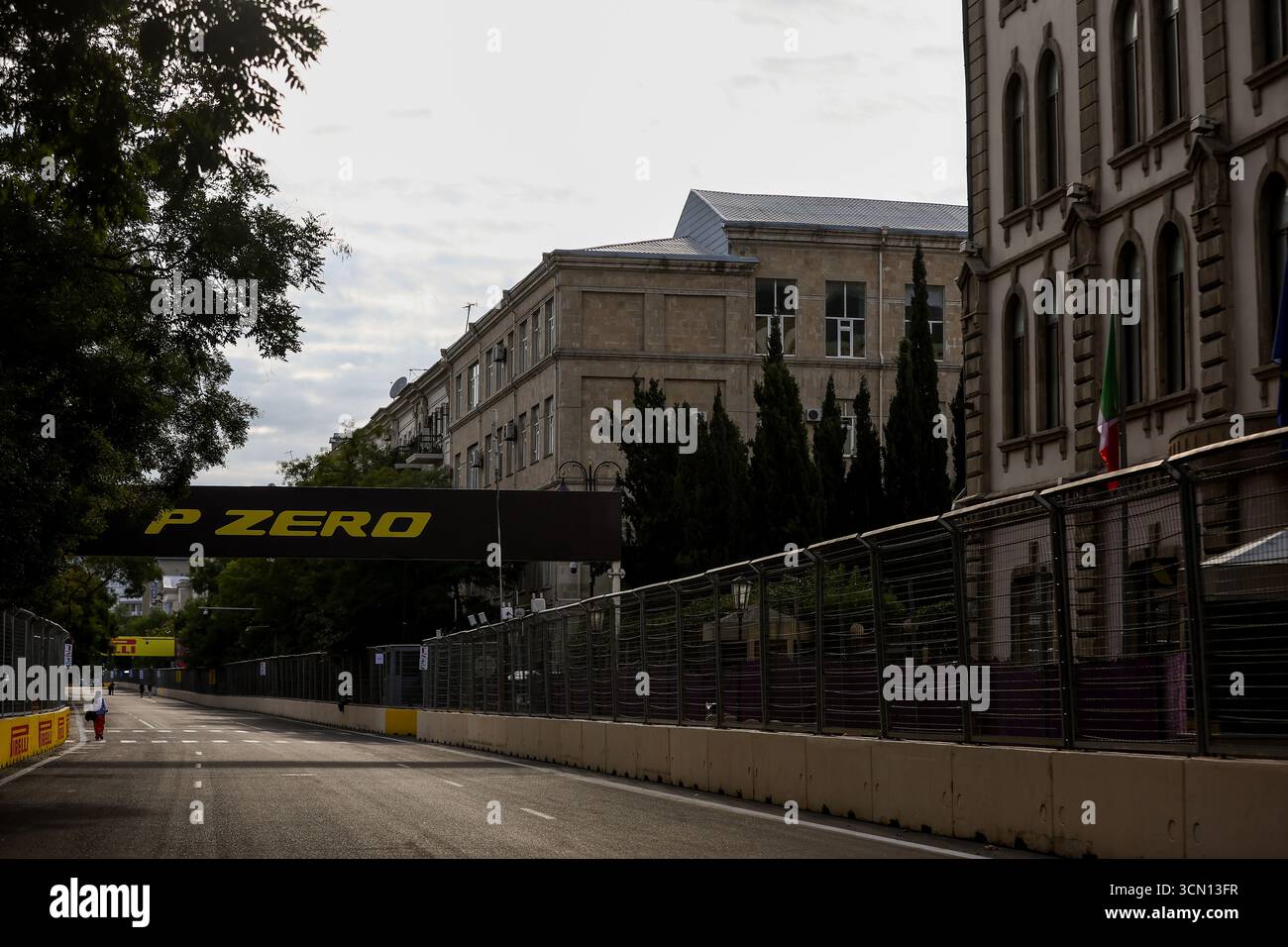 BAKU, AZERBAIJAN - SEPTEMBER 18: A general view of the track during ...
