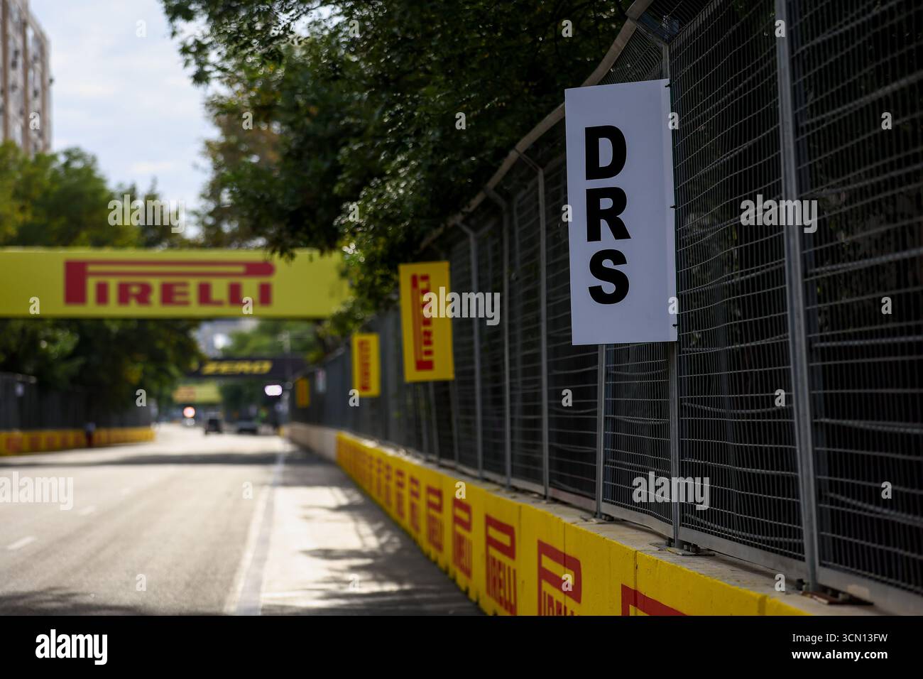 BAKU, AZERBAIJAN - SEPTEMBER 18: A general view of the track during ...