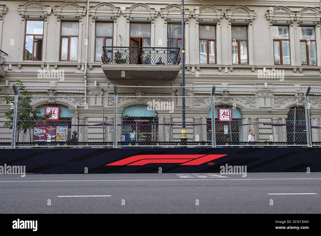 BAKU, AZERBAIJAN - SEPTEMBER 18: A general view of the track during previews ahead of the F1 ...