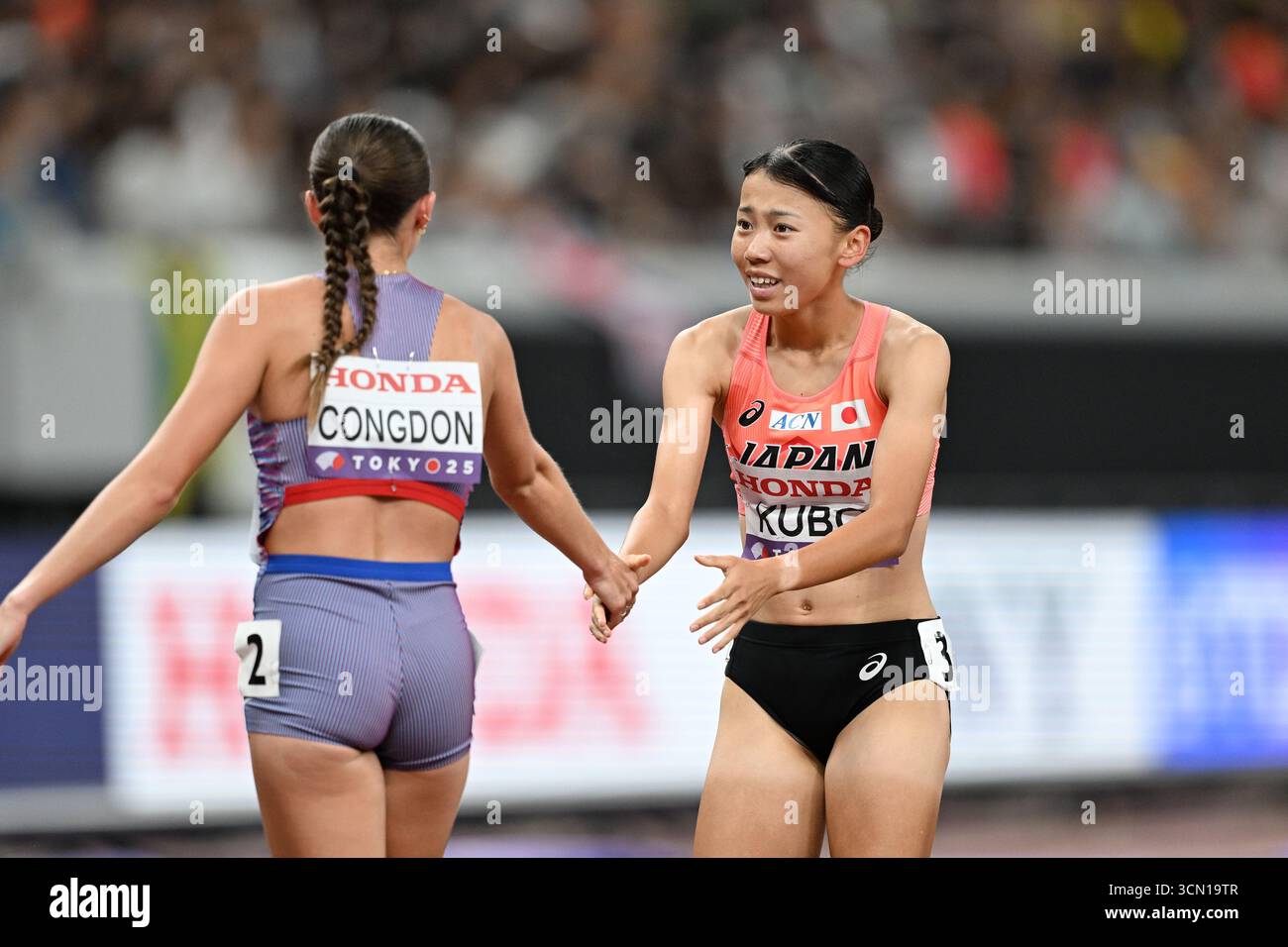 (L-R) Maggi CONGDON (USA), Rin Kubo (JPN), SEPTEMBER 18, 2025 - Athletics : World Athletics ...