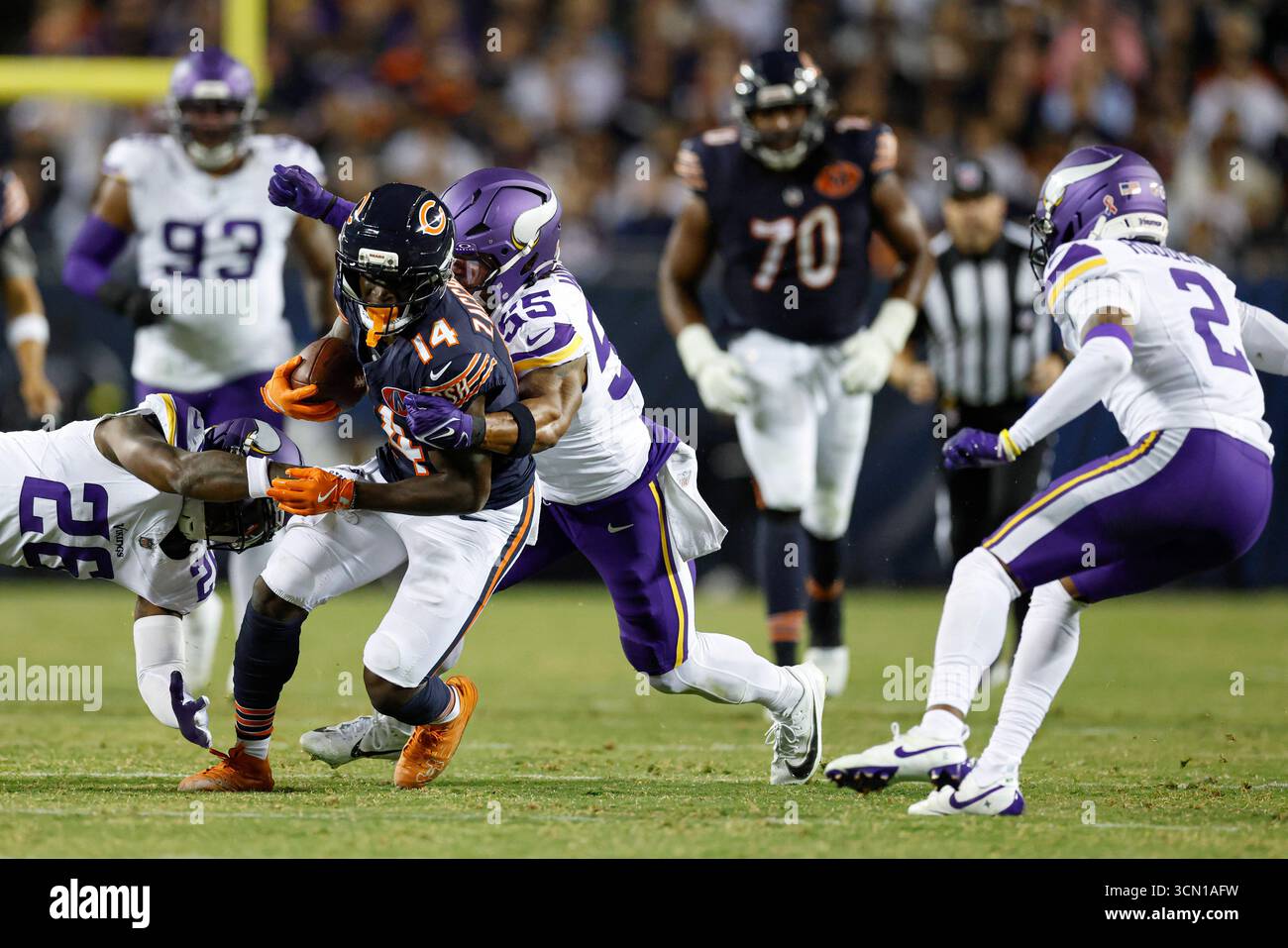 Minnesota Vikings safety Theo Jackson (26) and linebacker Eric Wilson ...