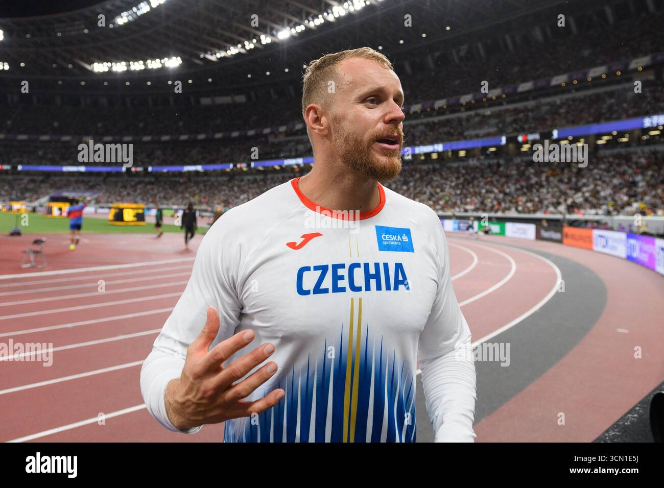 Jakub Vadlejch (Czech Republic) during the javelin throw final during ...