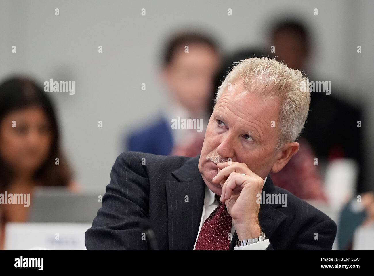 Committee member, Dr. Kirk Milhoan, speaks during a meeting of the ...
