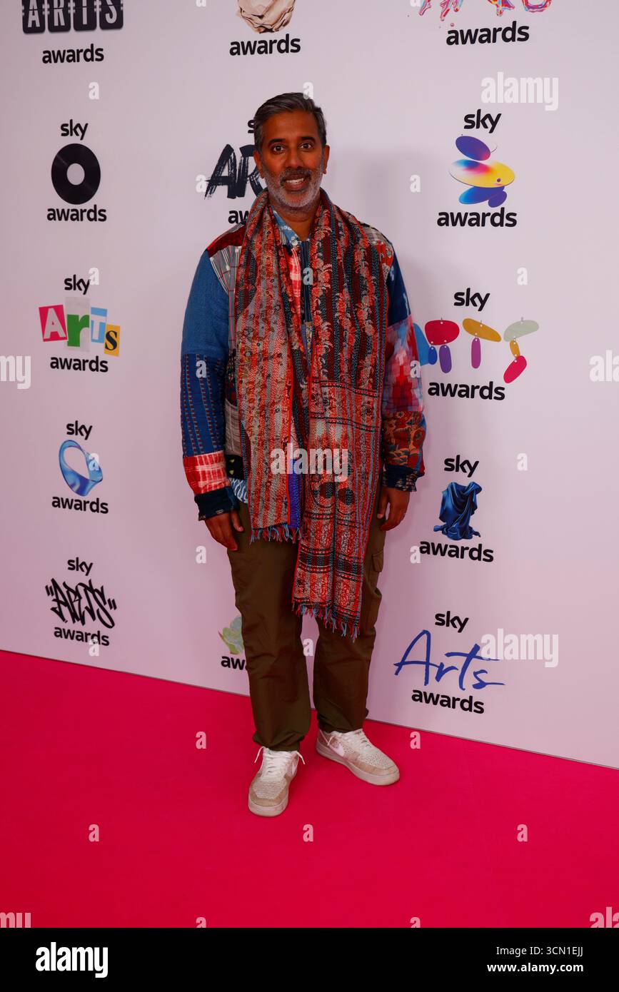 London.UK. DJ Nihal at the Sky Arts Awards 2025. The Roundhouse. 16th ...