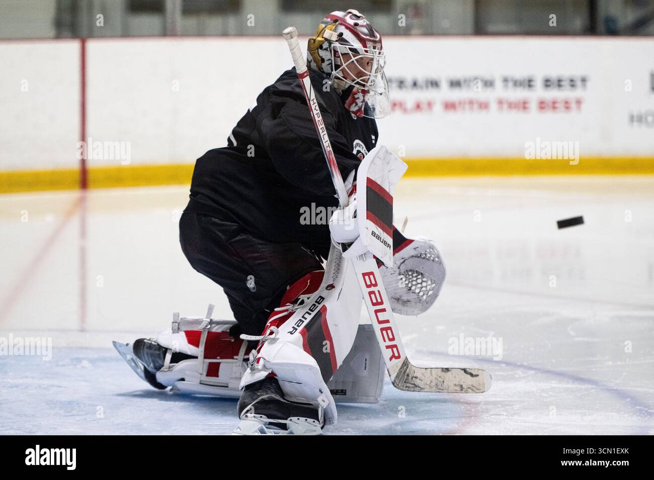 Ottawa Senators goalie Linus Ullmark (35) blocks a shot during NHL ...