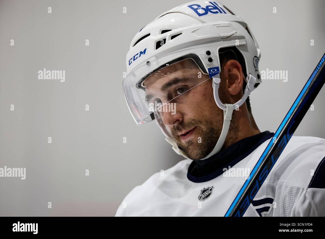 Winnipeg Jets' Neal Pionk (4) during NHL hockey training camp in ...