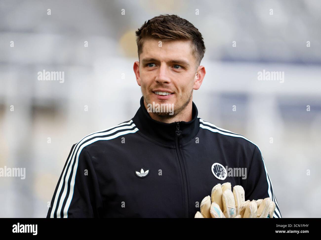Newcastle United goalkeeper Nick Pope arrives before the UEFA Champions ...