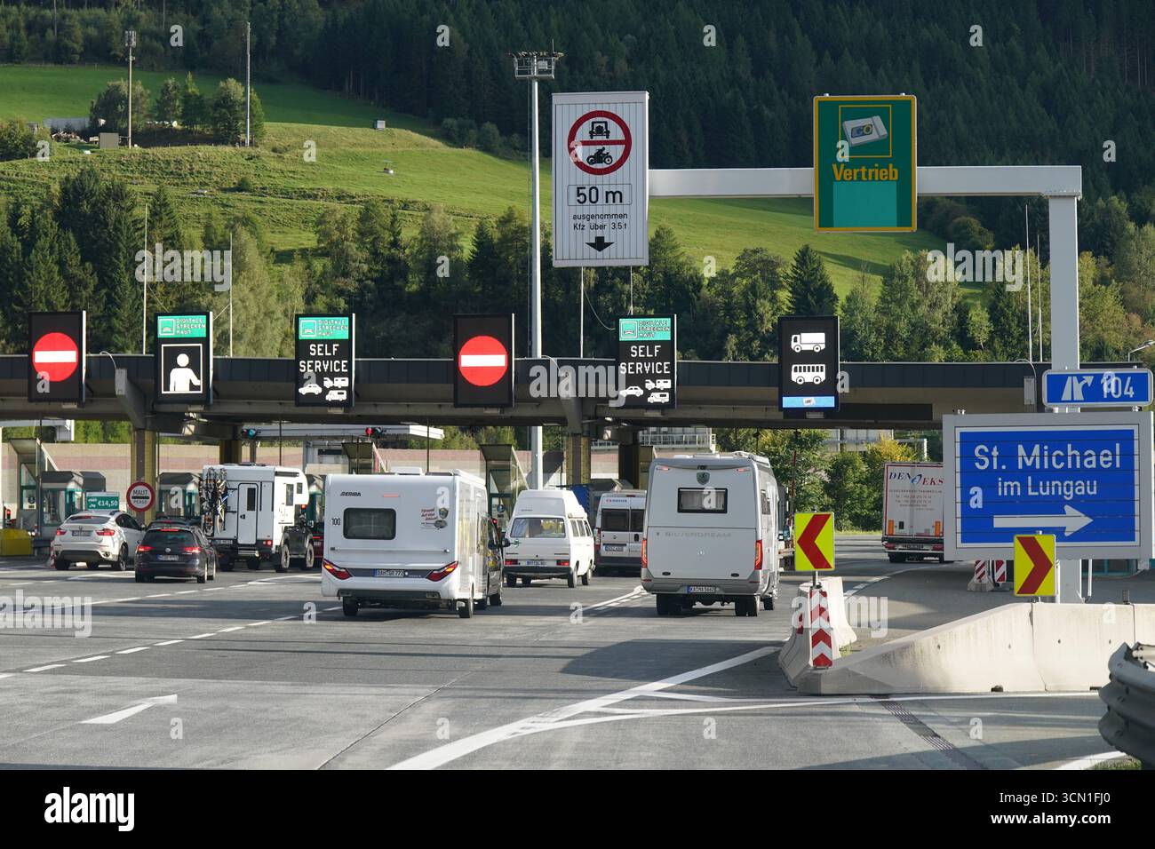 Österreich, St. Michael im Lungau, Europa, Mautstelle Autobahn A10 ...