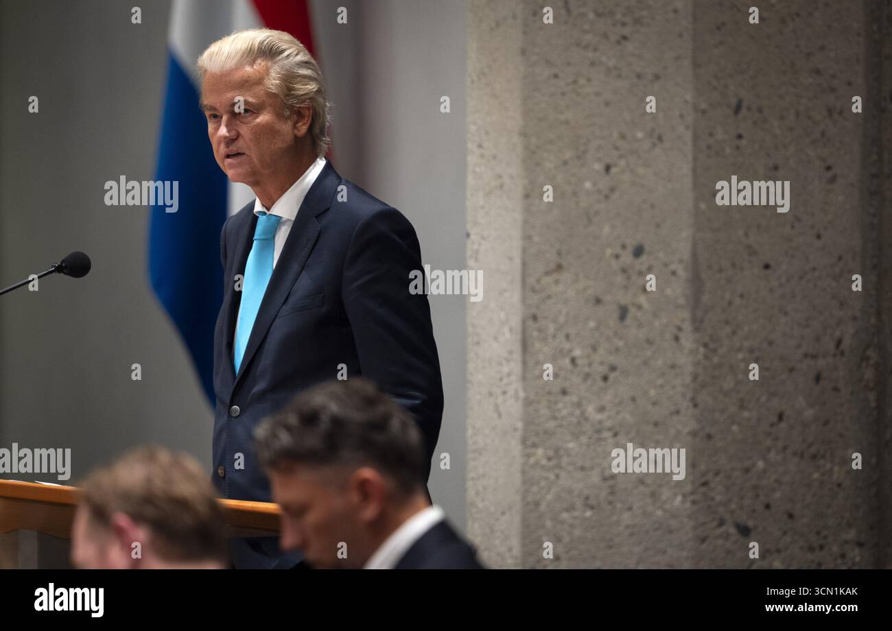 THE HAGUE – Geert Wilders (PVV) during the second day of the General ...