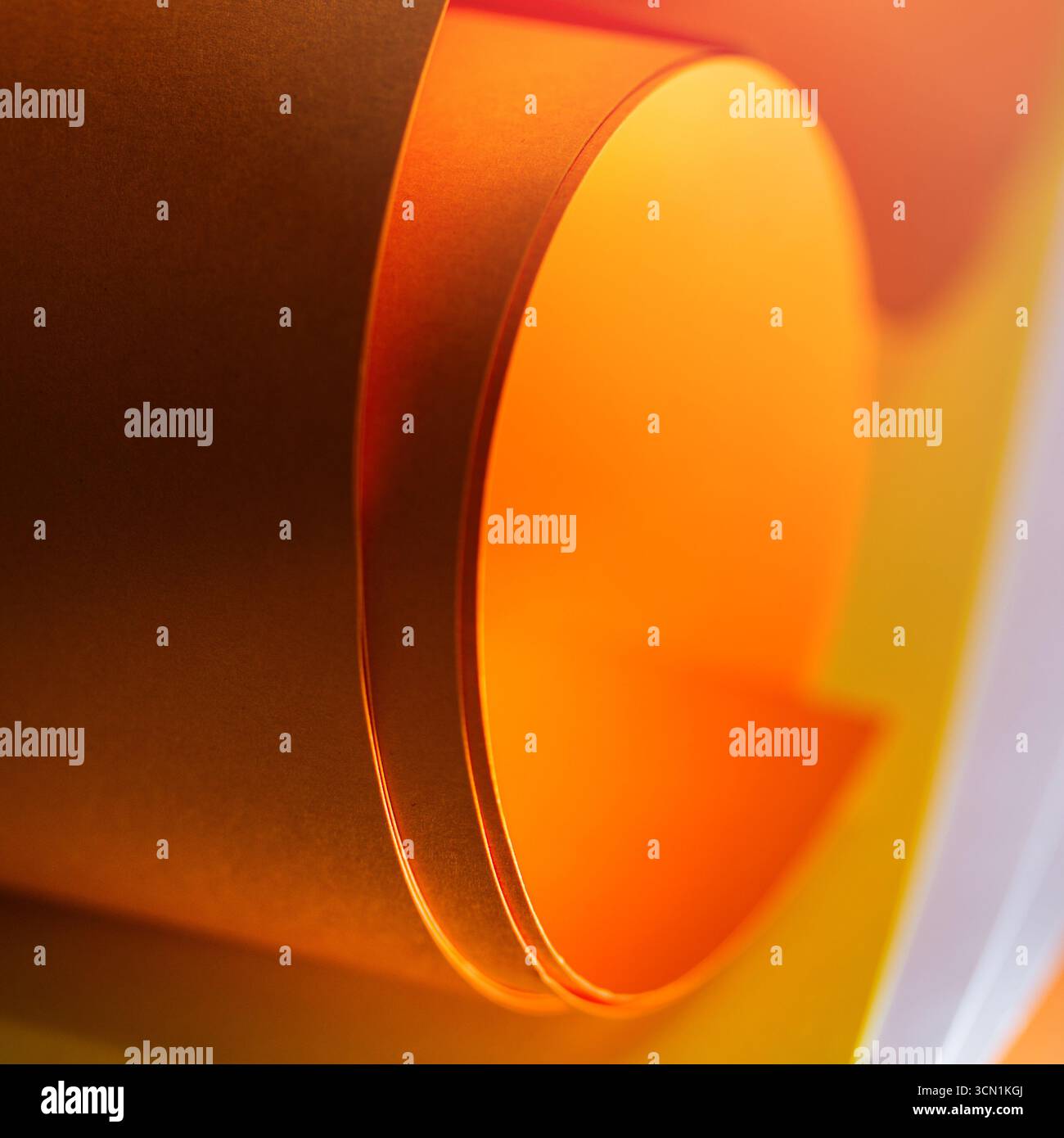 Warm yellow layered paper shapes hi-res stock photography and images ...