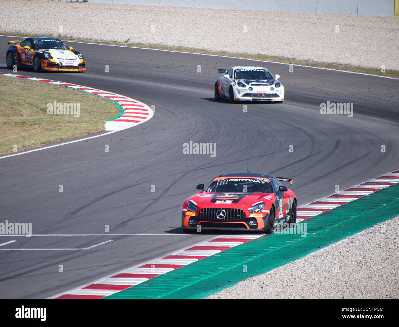 Aerial two sports cars racing hi-res stock photography and images - Alamy
