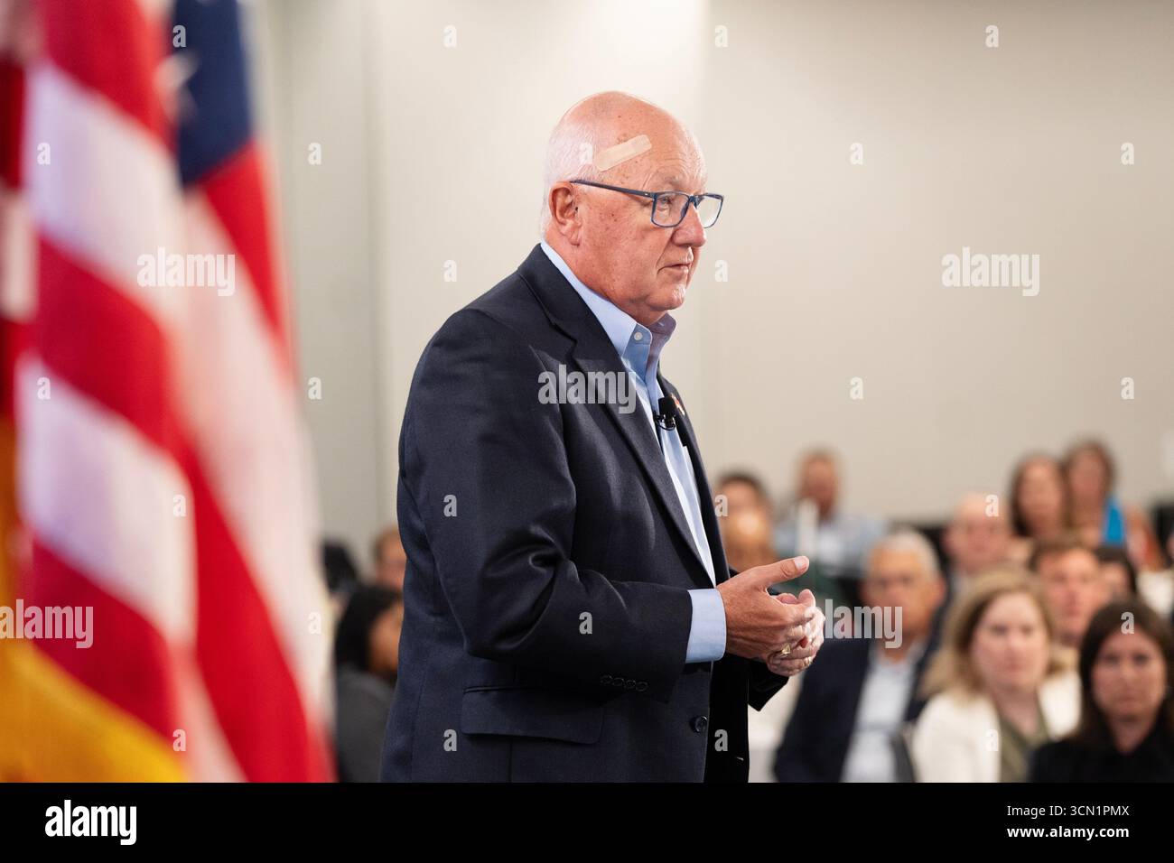 The U.S. Ambassador to Canada Pete Hoekstra speaks during an event at ...