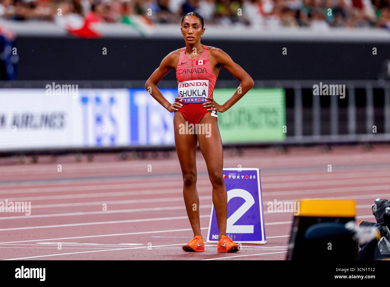 Jazz Shukla of Canada competing in the Women's 800 Metres during World ...