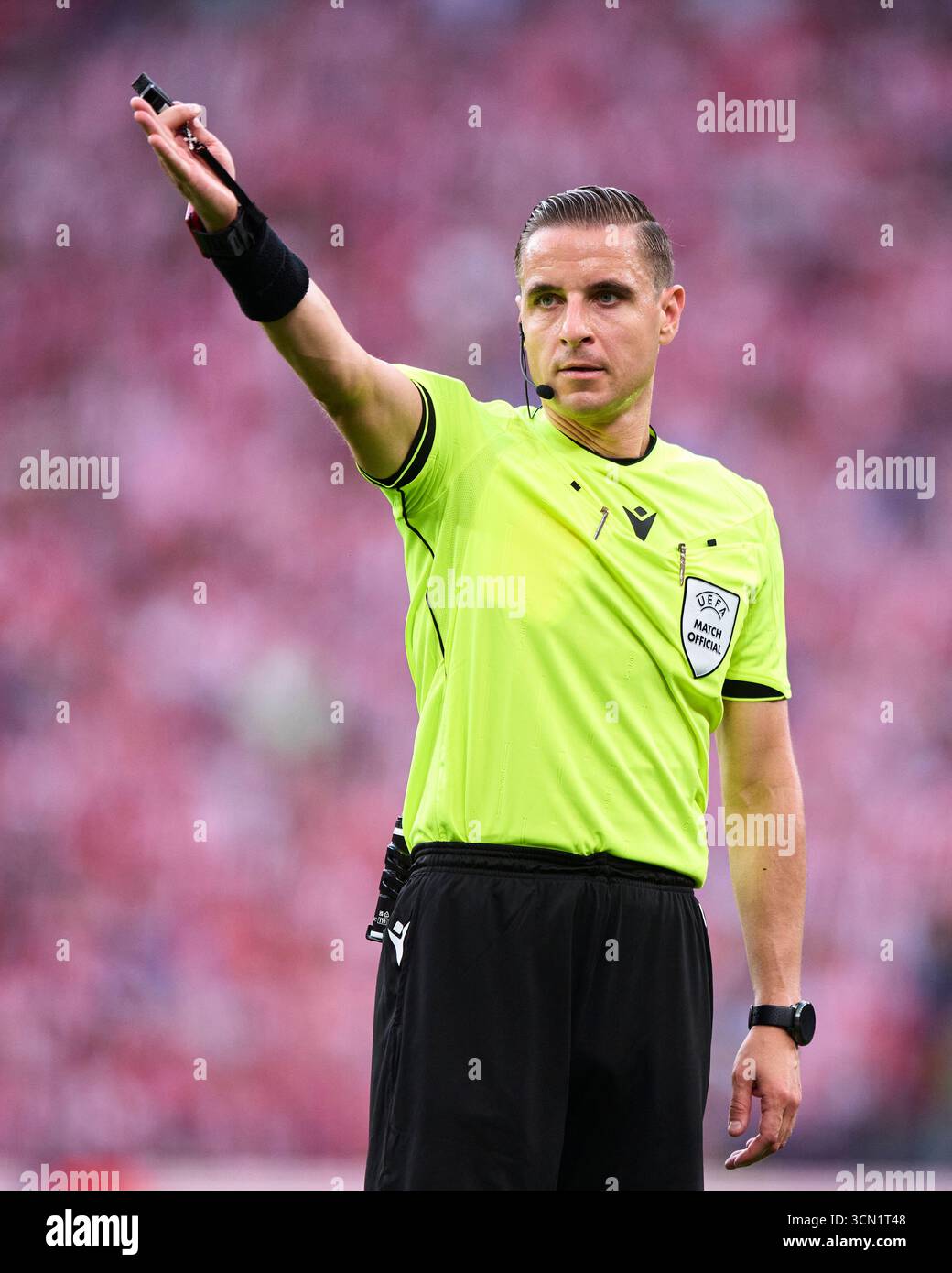 Referee Donatas Rumsas reacts during the UEFA Champions League 2025/26 ...