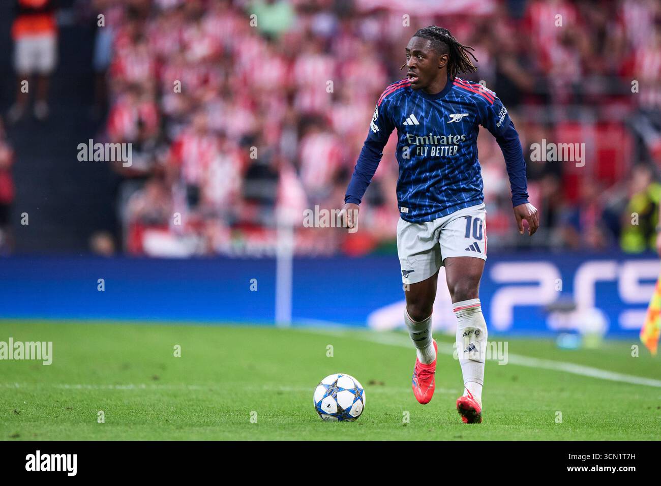 Eberechi Eze of Arsenal FC with the ball during the UEFA Champions ...