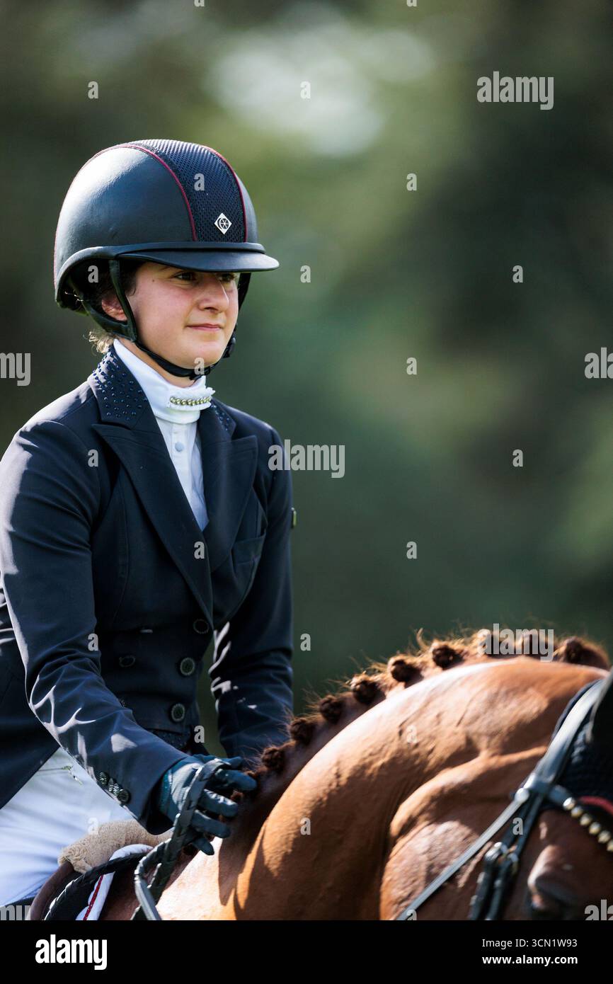 Kumru Say of Turkey with Baladin De L'ocean Ja during the dressage at ...