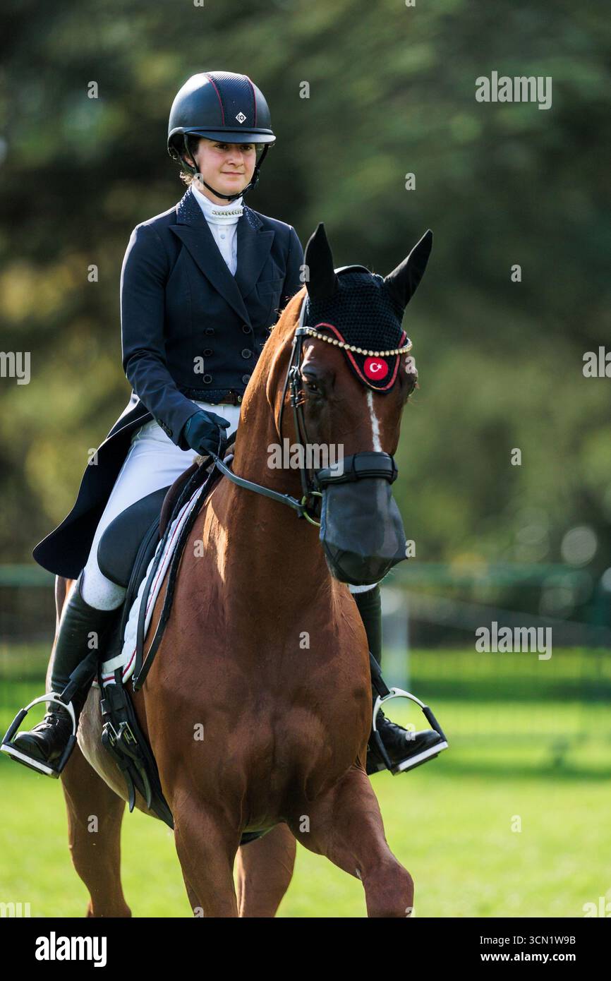 Kumru Say of Turkey with Baladin De L'ocean Ja during the dressage at ...