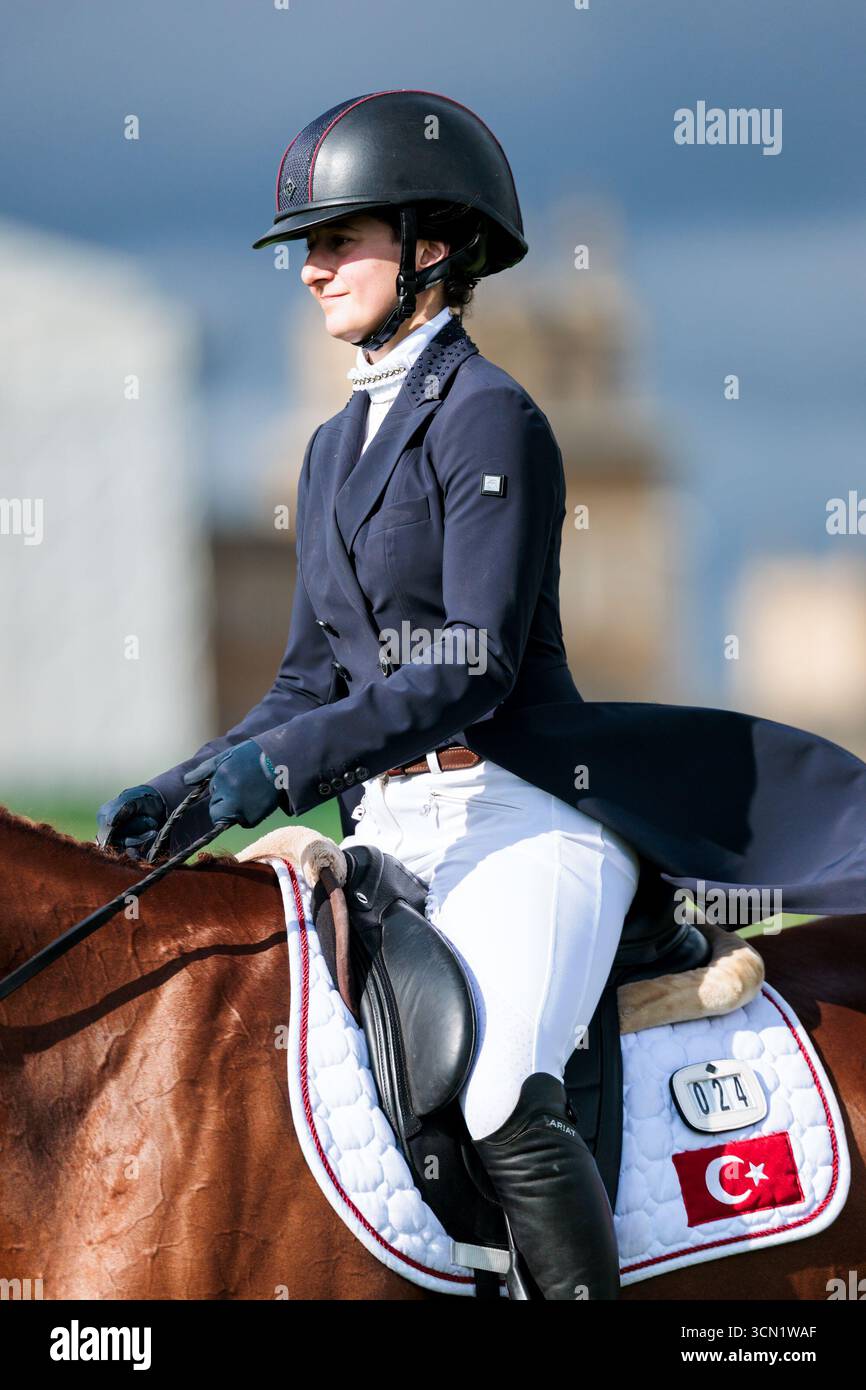 Kumru Say of Turkey with Baladin De L'ocean Ja during the dressage at ...