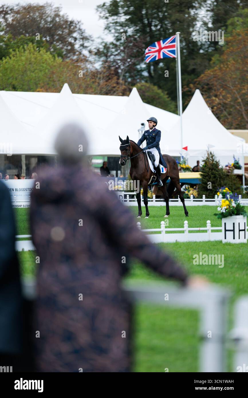 Luc Chateau of France with Cocorico De L'ebat during the dressage at ...