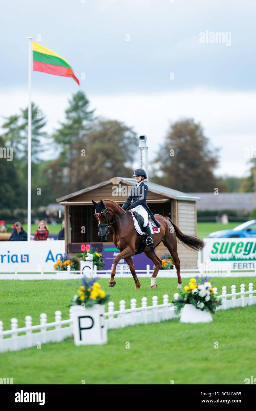 Kumru Say of Turkey with Baladin De L'ocean Ja during the dressage at ...