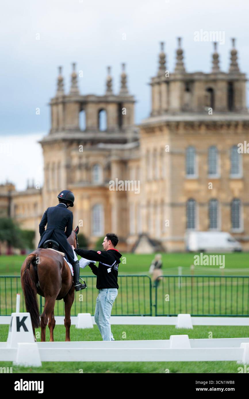 Kumru Say of Turkey with Baladin De L'ocean Ja during the dressage at ...