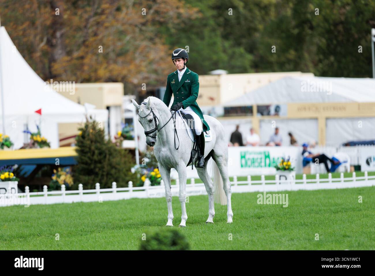 Robbie Kearns of Ireland with Chance Encounter during the dressage at ...