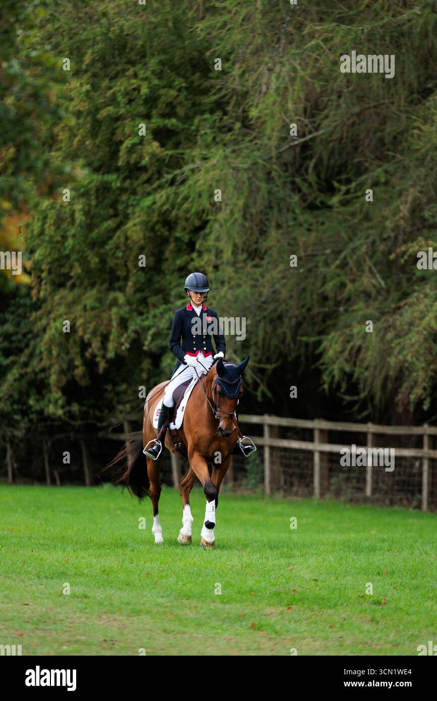 Yasmin Ingham of Great Britain with Rehy Dj during the dressage at the ...