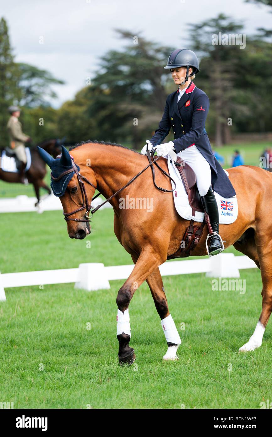 Yasmin Ingham of Great Britain with Rehy Dj during the dressage at the ...