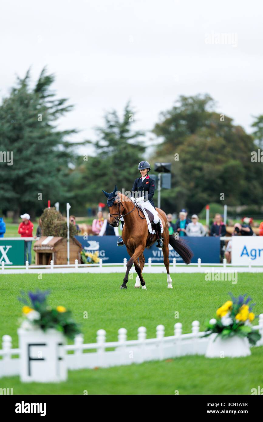 Yasmin Ingham of Great Britain with Rehy Dj during the dressage at the ...