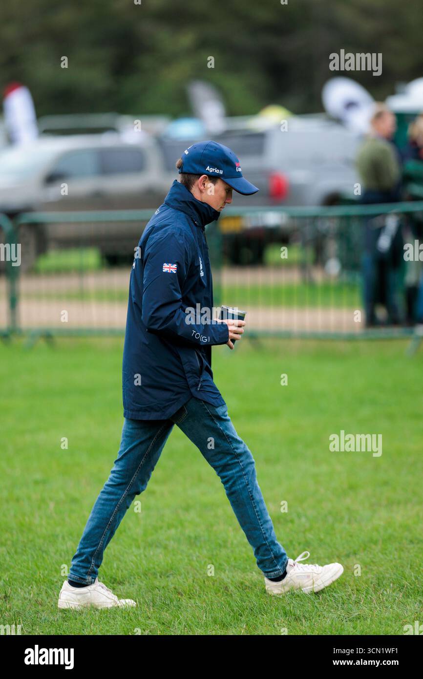 Rider Tom McEwen during the dressage at the Agria FEI Eventing European ...
