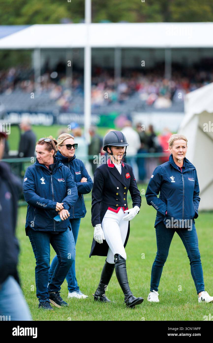 Yasmin Ingham of Great Britain with Rehy Dj during the dressage at the ...