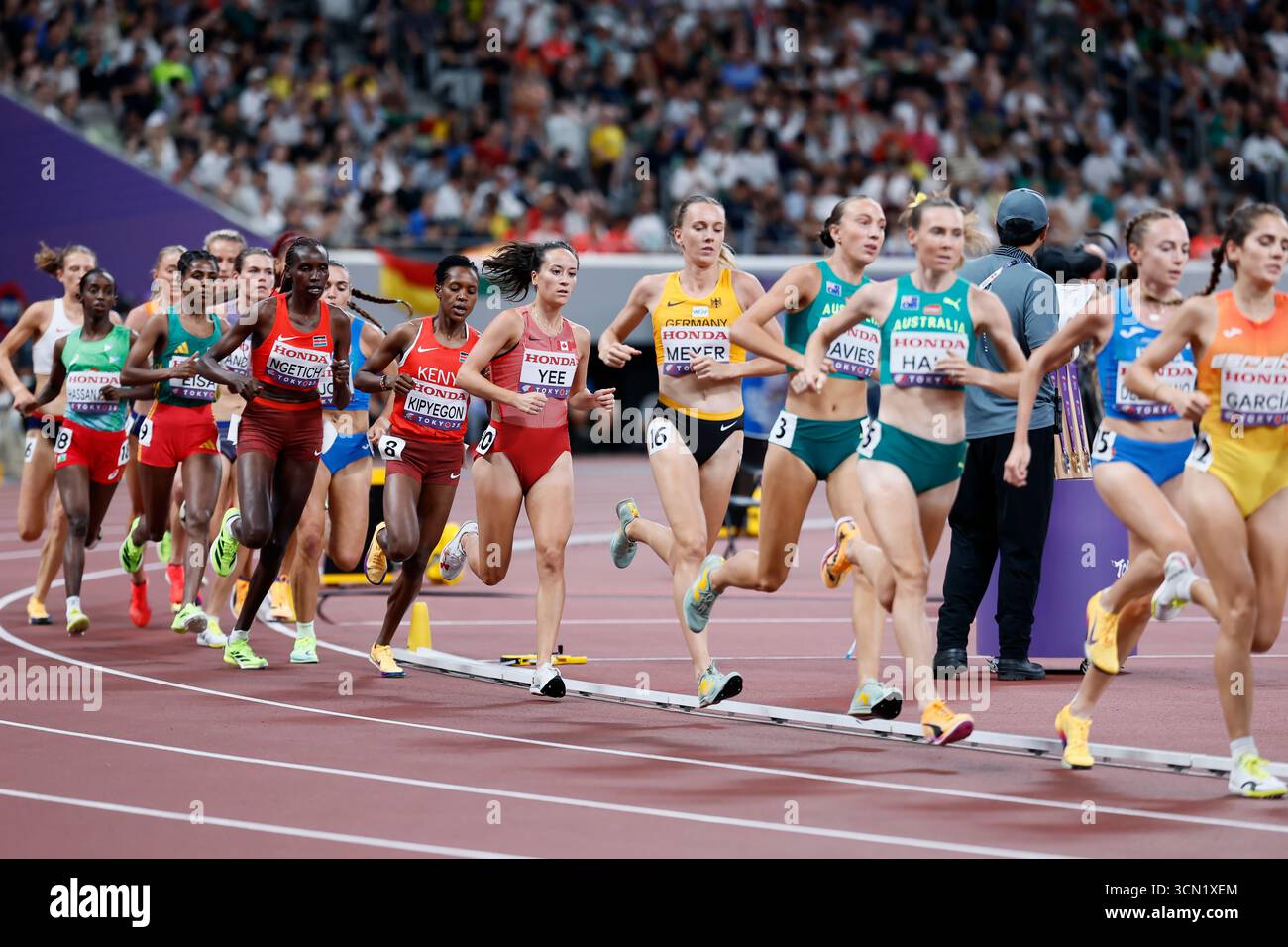Lea Meyer (GER) an Tag 6 der World Athletics Championships im National Stadium in Tokyo, Japan ...