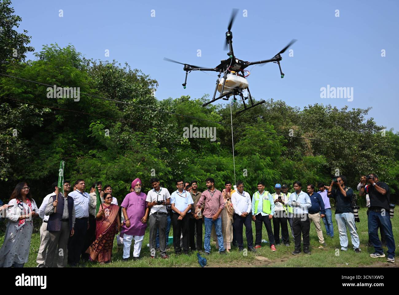 NEW DELHI, INDIA - SEPTEMBER 18: MCD Mayor Raja Iqbal launches drone ...