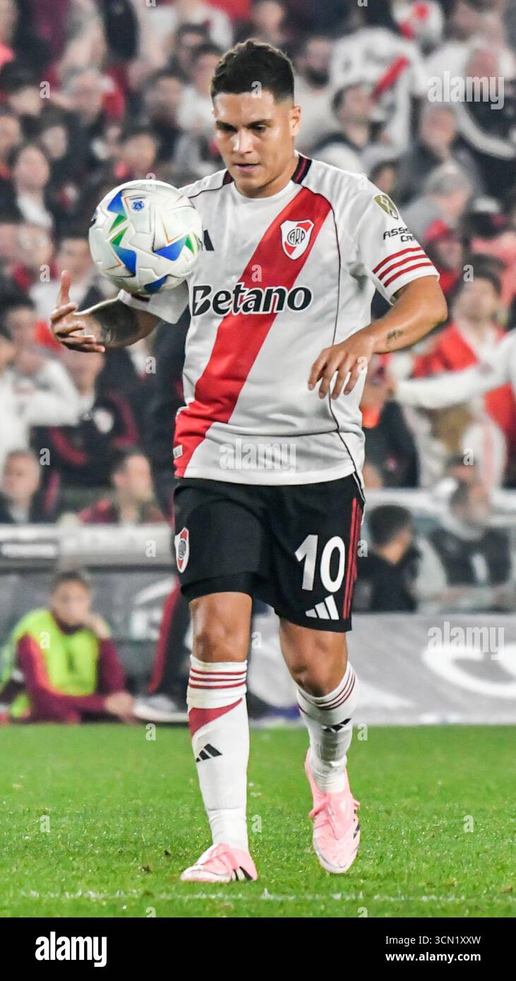 September 17, 2025. Monumental Stadium, Buenos Aires, Argentina. Juan Fernando Quinteros in the ...