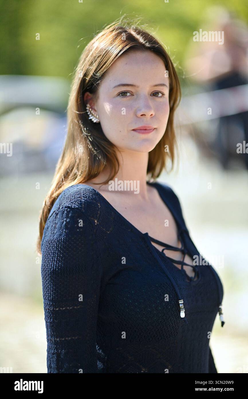 Marysole Fertard, posing at the La Rochelle Fiction Les Saisons photocall as part of the 27th La ...