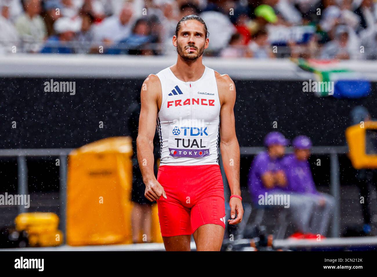 Gabriel Tual of France competing in the Men's 800 Metres Semi-Final ...