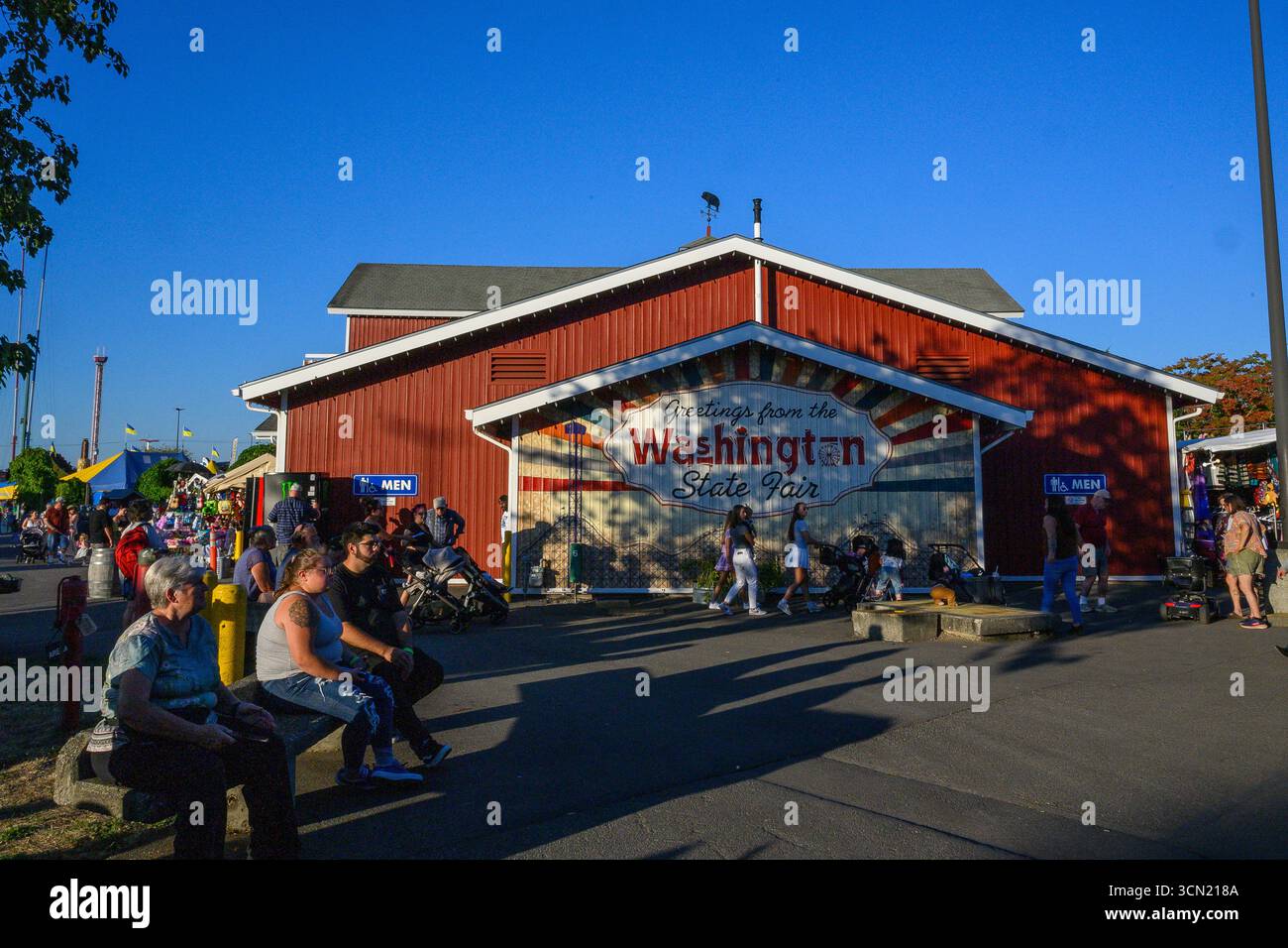 People attend the 125th Washington State Fair on September 17, 2025 in ...
