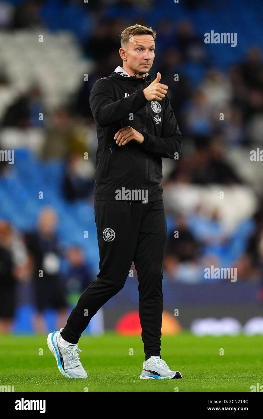 Manchester City assistant manager Pepijn Lijnders before the UEFA ...