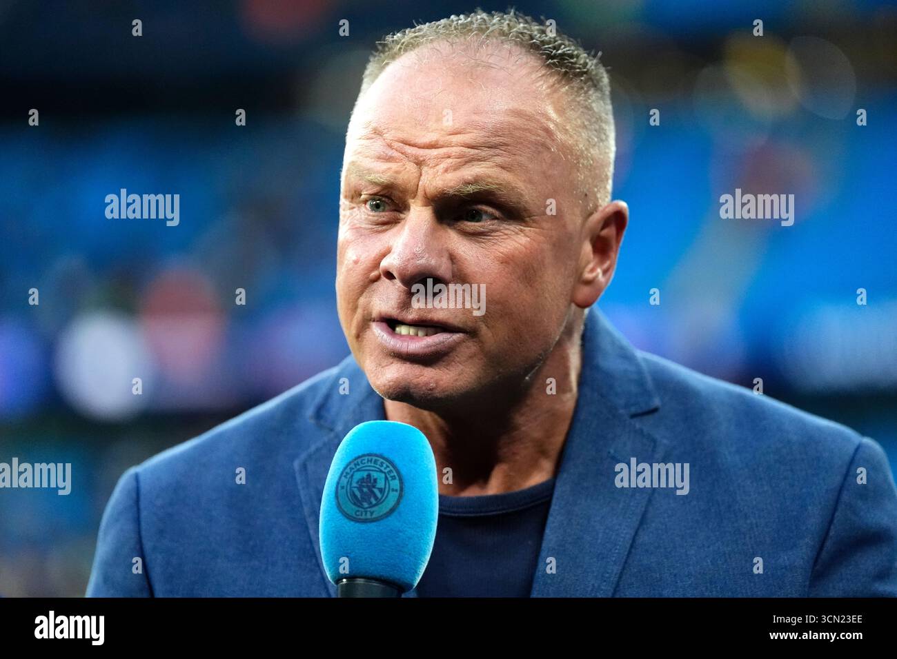 Former Manchester City player Andy Morrison speaking to City TV before ...